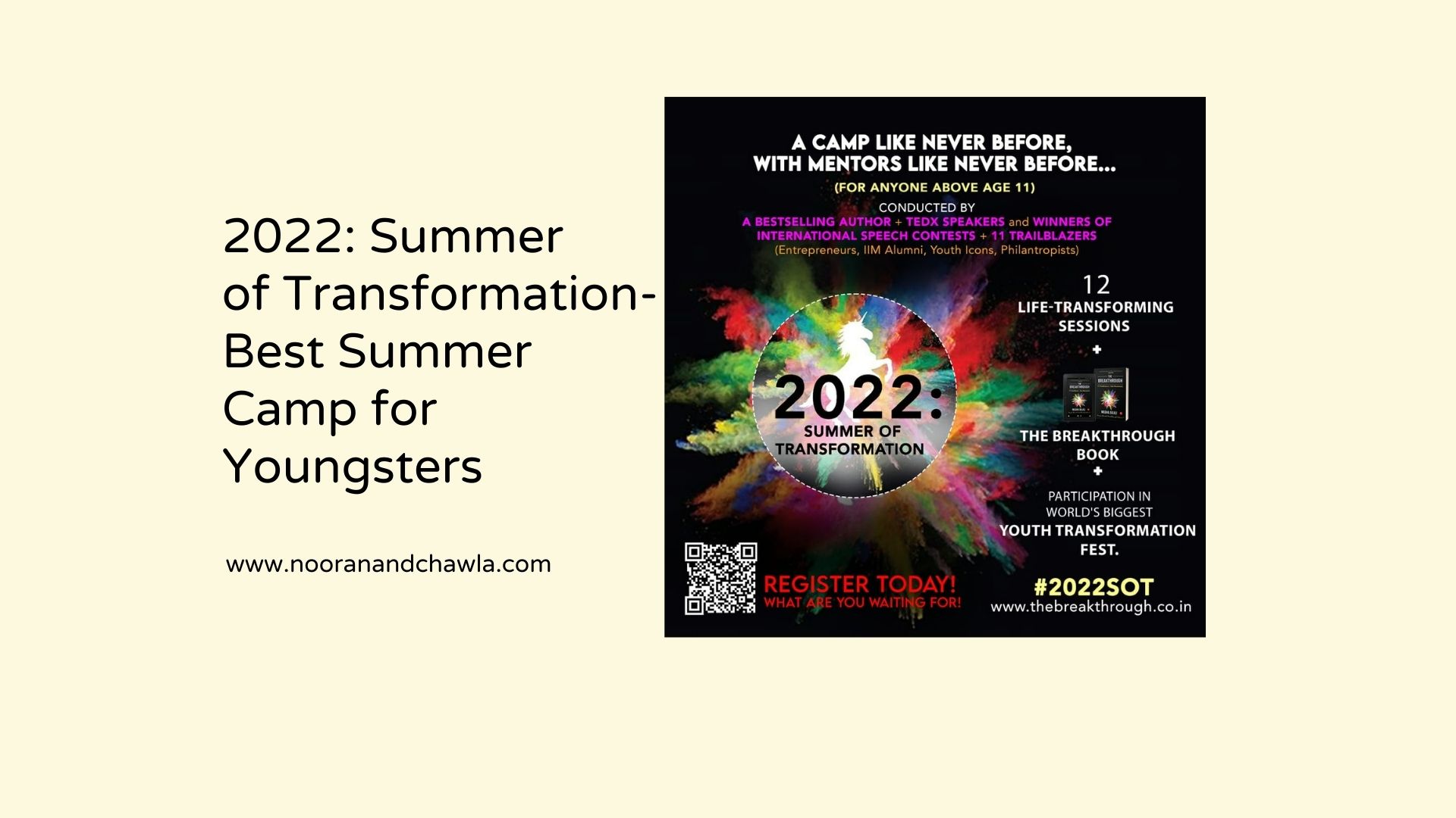 2022: Summer of Transformation - The Best Summer Camp for Youngsters